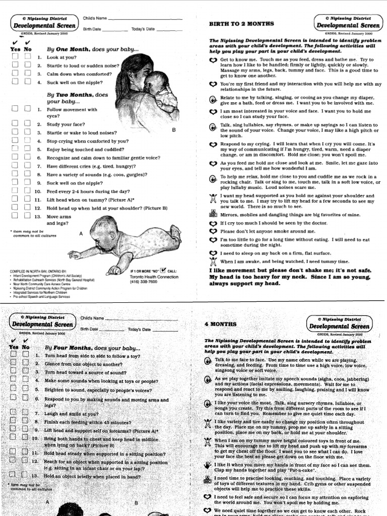 Developmental Screen | PDF | Child Development | Relationships
