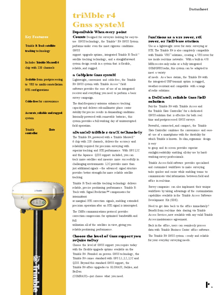 R4 trimble | Surveying | Global Positioning System