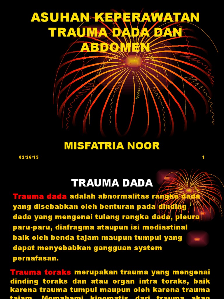 Asuhan Keperawatan Trauma Dada | PDF | Kesehatan Holistik