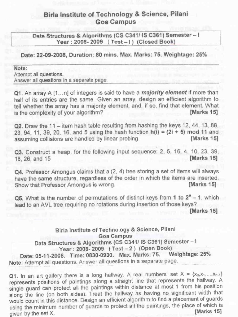 CS C341-Is C361 | PDF