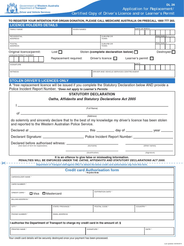 LBU F DL DL26 DuplicateLicence | PDF | Identity Document | Credit Card
