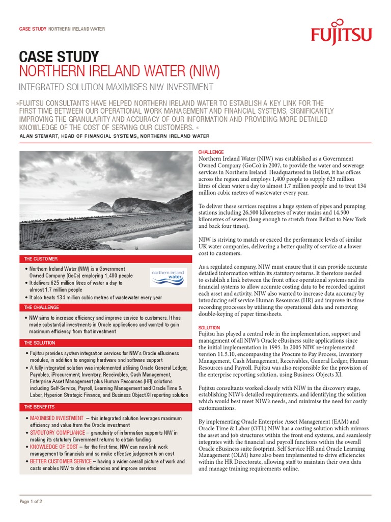 Northern Ireland Water | PDF | Oracle Corporation | Inventory