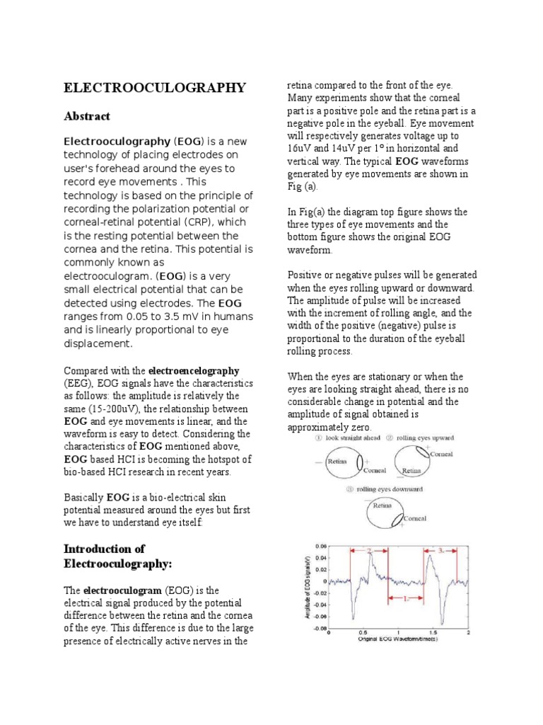 Understanding Electrooculography (EOG) | PDF | Amplitude ...