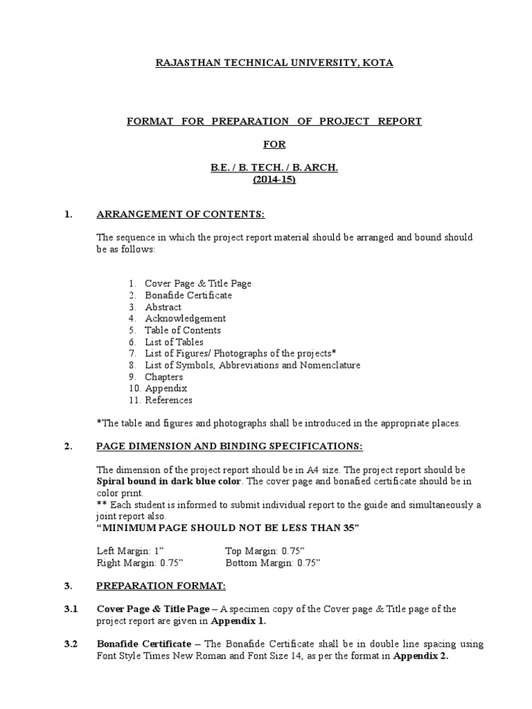 Format for Minor Project Report | Times New Roman | Typefaces