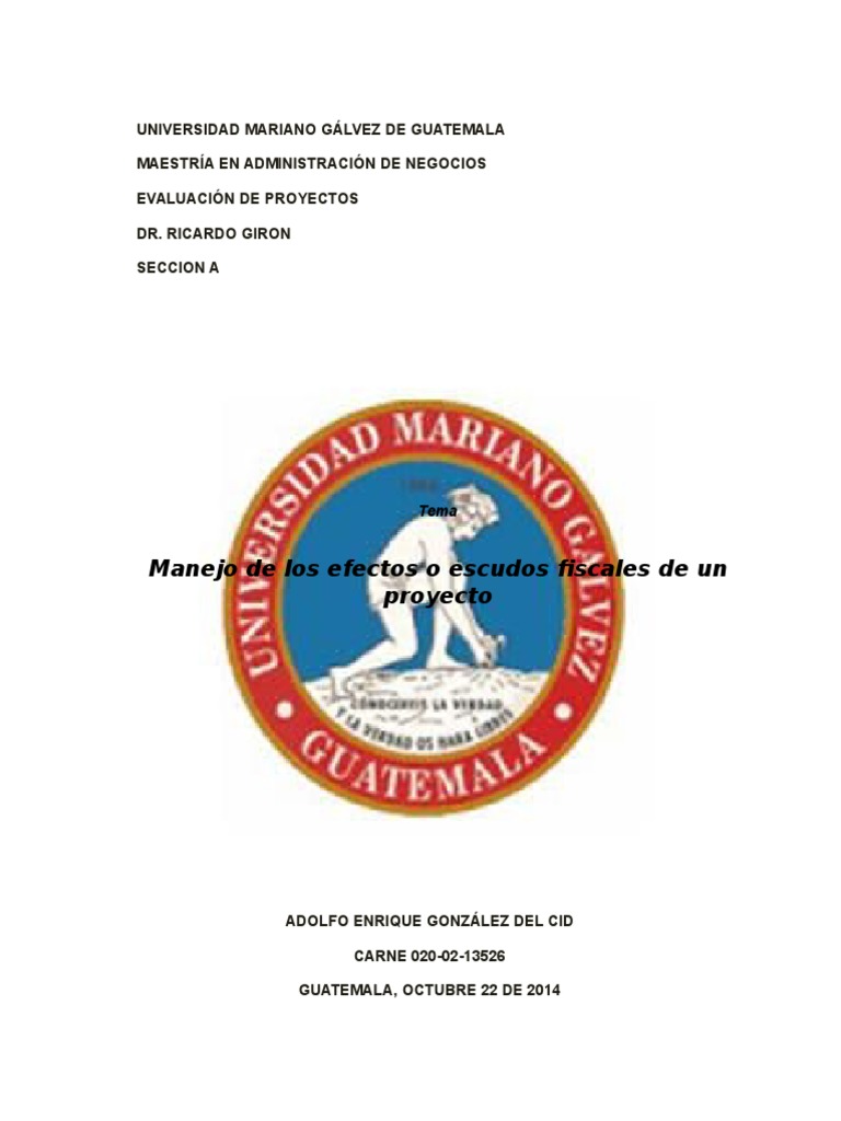Manejo Del Escudo Fiscal | Descargar gratis PDF | Depreciación ...
