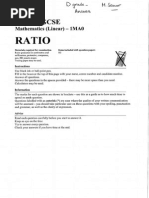 GCSE Ratio Problem Solving Questions | PDF | Ratio | Mathematics