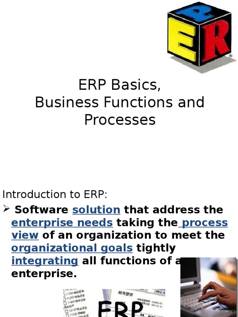 ERP Basics, Business Functions and Processes | PDF | Enterprise ...