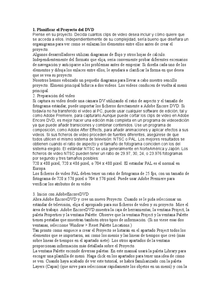 Manual Encore Espanol | PDF | Ventana (informática) | Adobe Systems