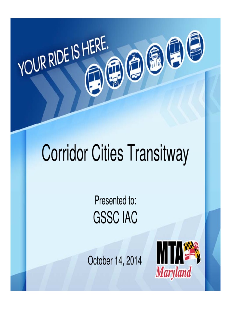 Corridor Cities Transitway: GSSC Iac | PDF | Lane | Traffic