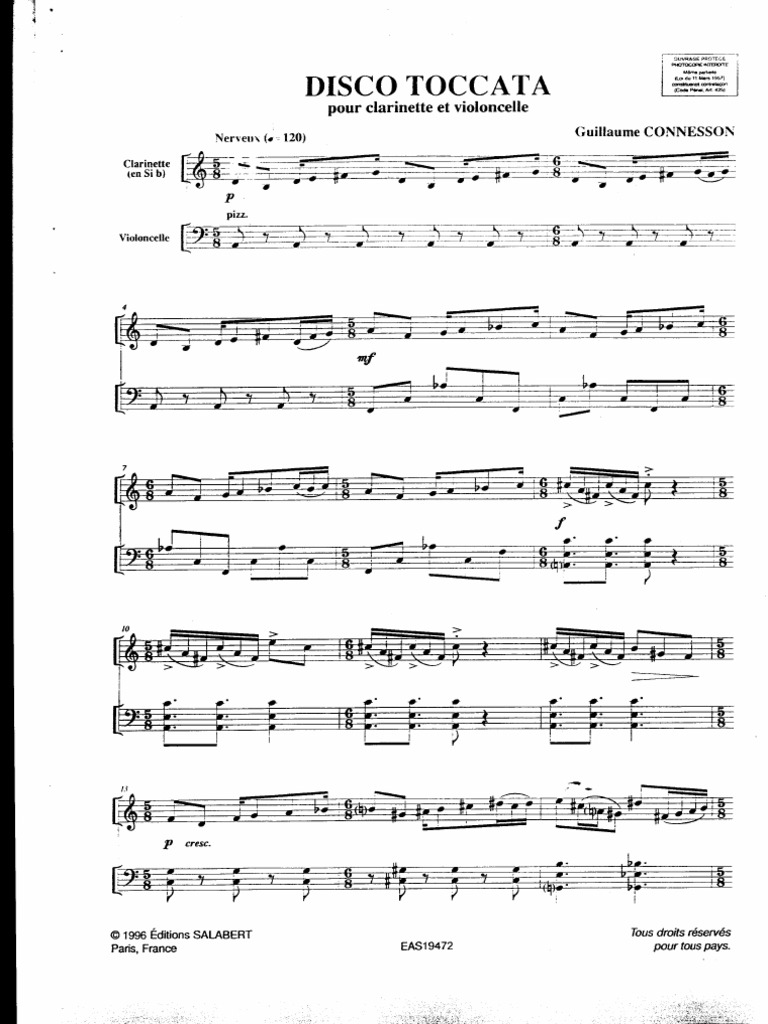 Connesson Disco Toccata | PDF
