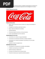 Análisis FODA de Coca-Cola | PDF
