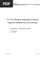 ACI 318-08, Appendix D | PDF | Concrete | Screw