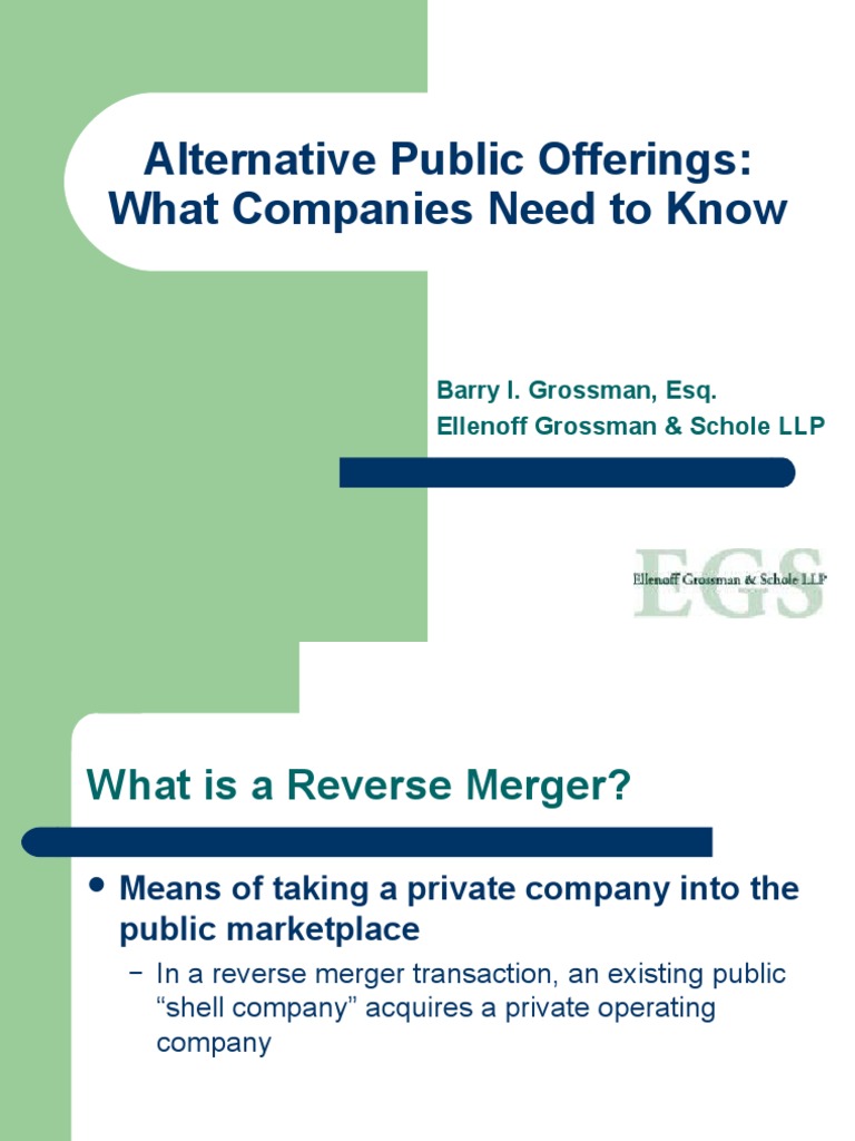 Navigating the Reverse Merger Process: A Comprehensive Guide to ...