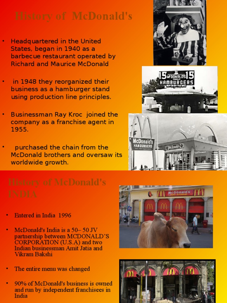 History of Mcdonald'S | PDF | Mc Donald's | Hamburgers