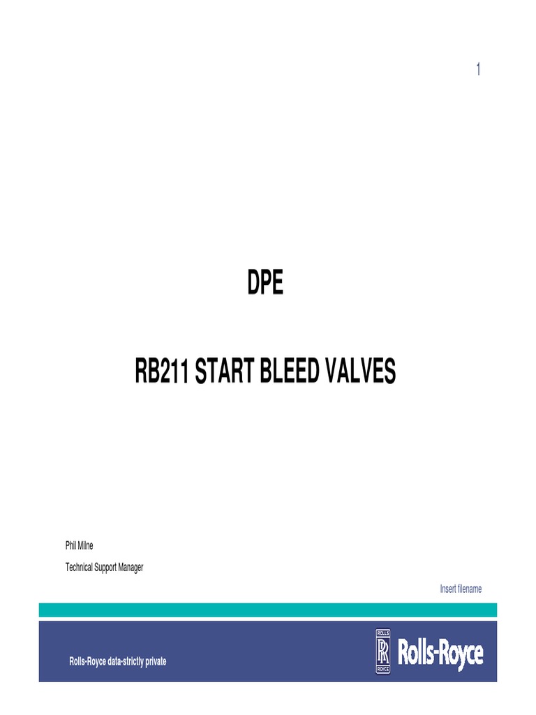 RB211 Bleed Valv | PDF | Valve | Chemical Engineering