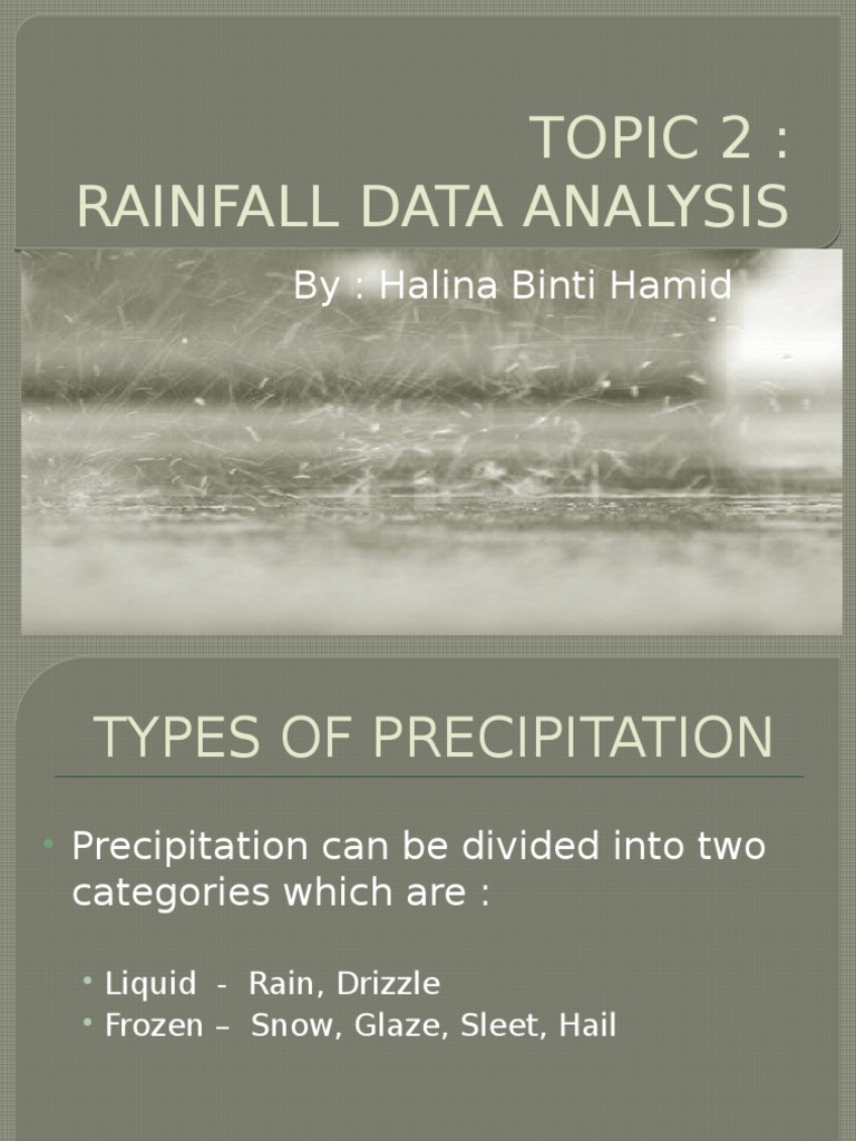 Rainfall Analysis for Meteorologists | PDF | Hail | Ice