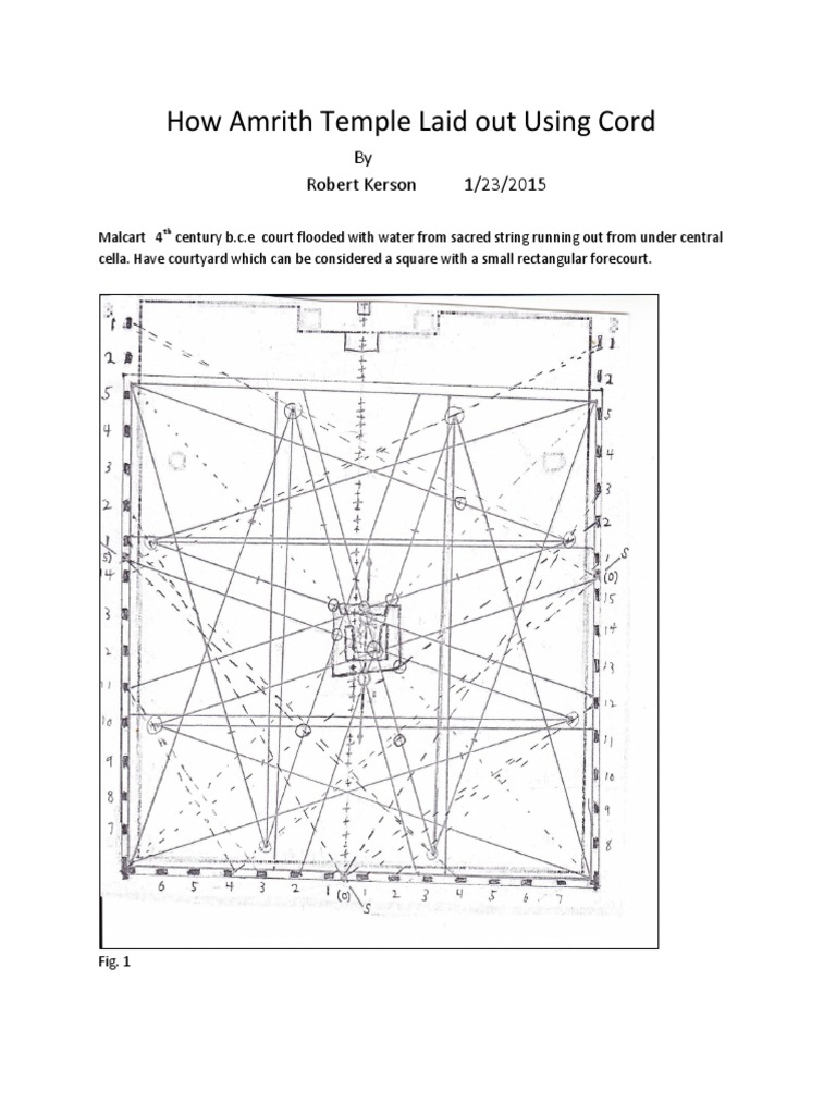 How Amrit Temple Was Laid Out | PDF | Triangle | Euclidean Plane Geometry