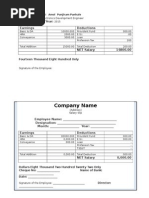 2023 Employee Pay Slip Template | PDF | Business | Finance & Money ...