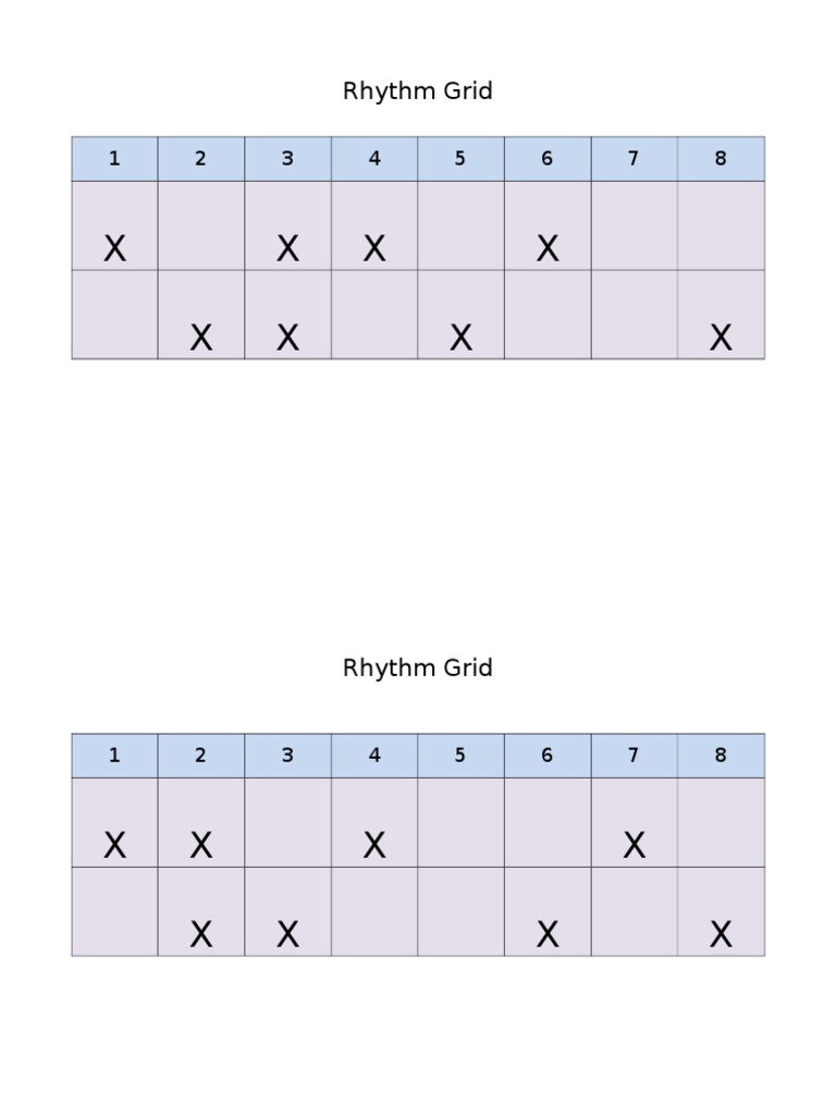 Rhythm Grid Pattern Analysis | PDF | Home & Garden