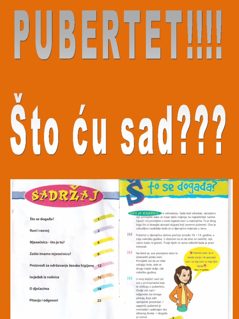 Pubertet Brošura PDF | PDF