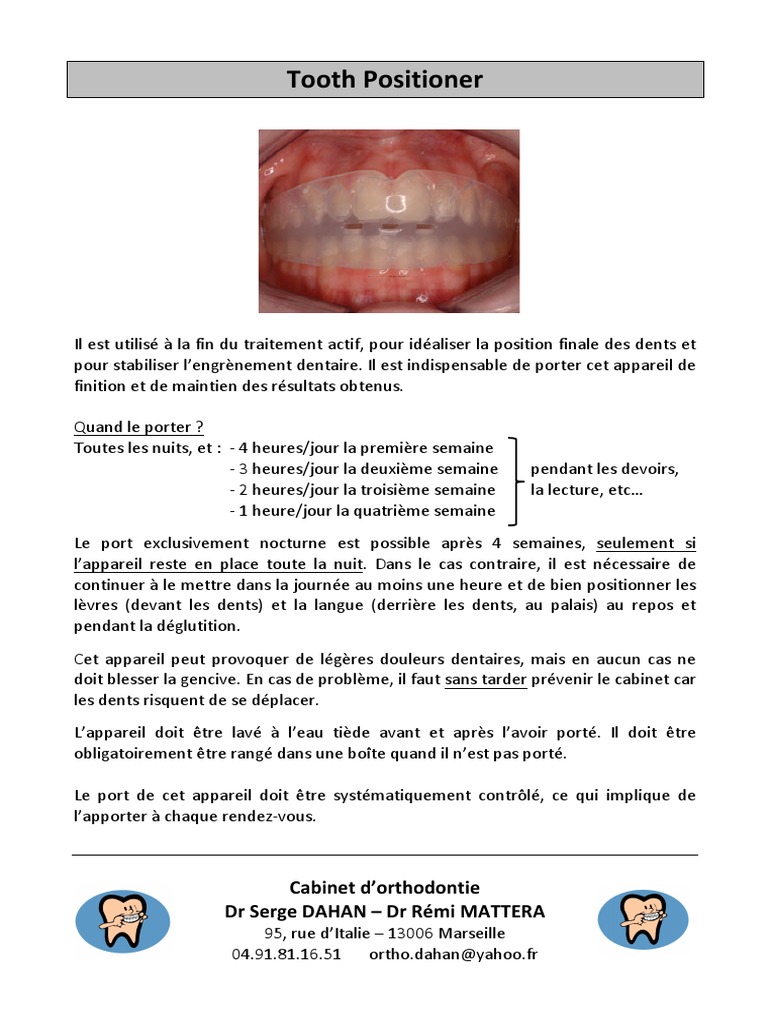 Tooth Positioner | PDF | Bien-être
