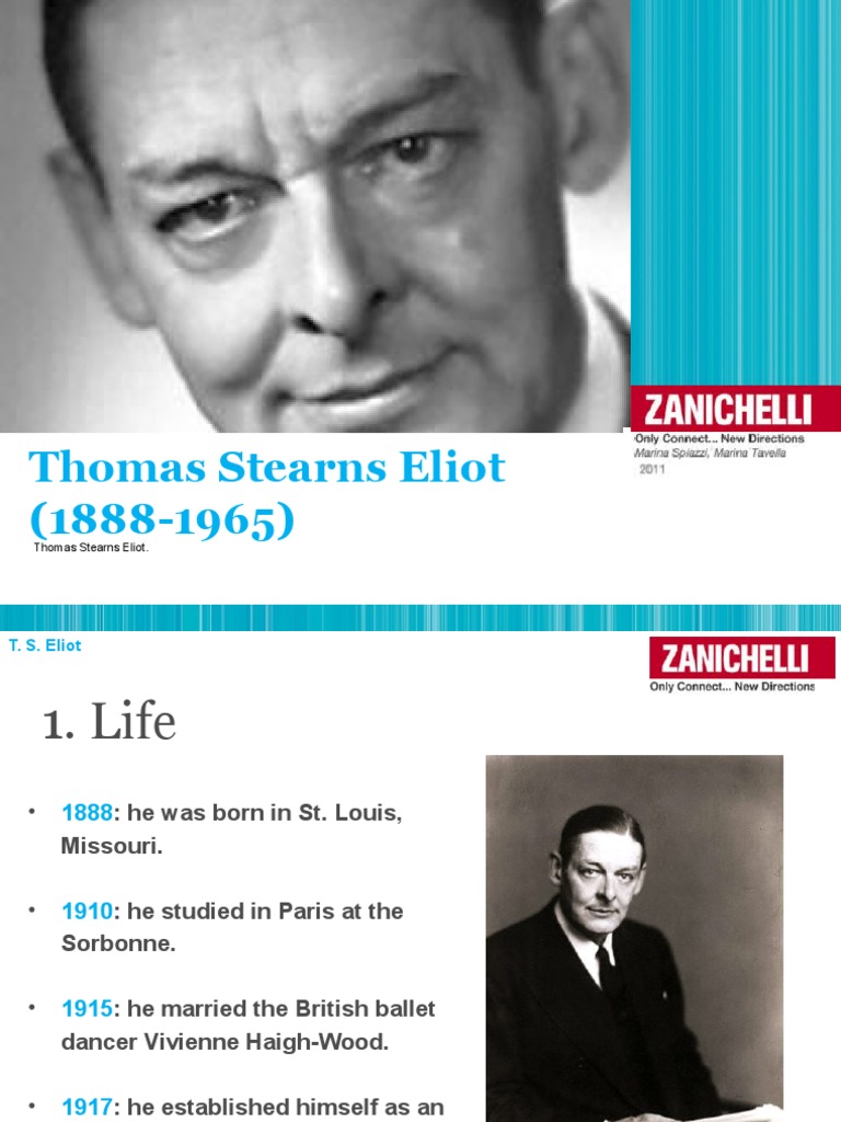 30. T.S. ELIOT.ppt | T. S. Eliot | Poetry