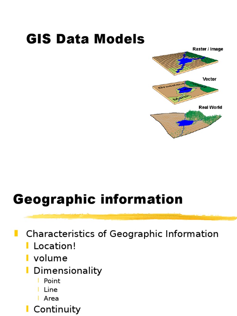 GIS Data Models | Geographic Information System | Digital Image