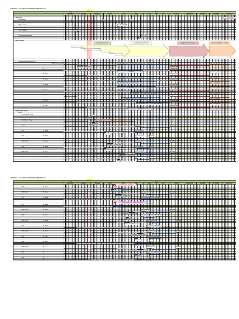 General Test and Commissioning Schedule | Transport Phenomena | Automation