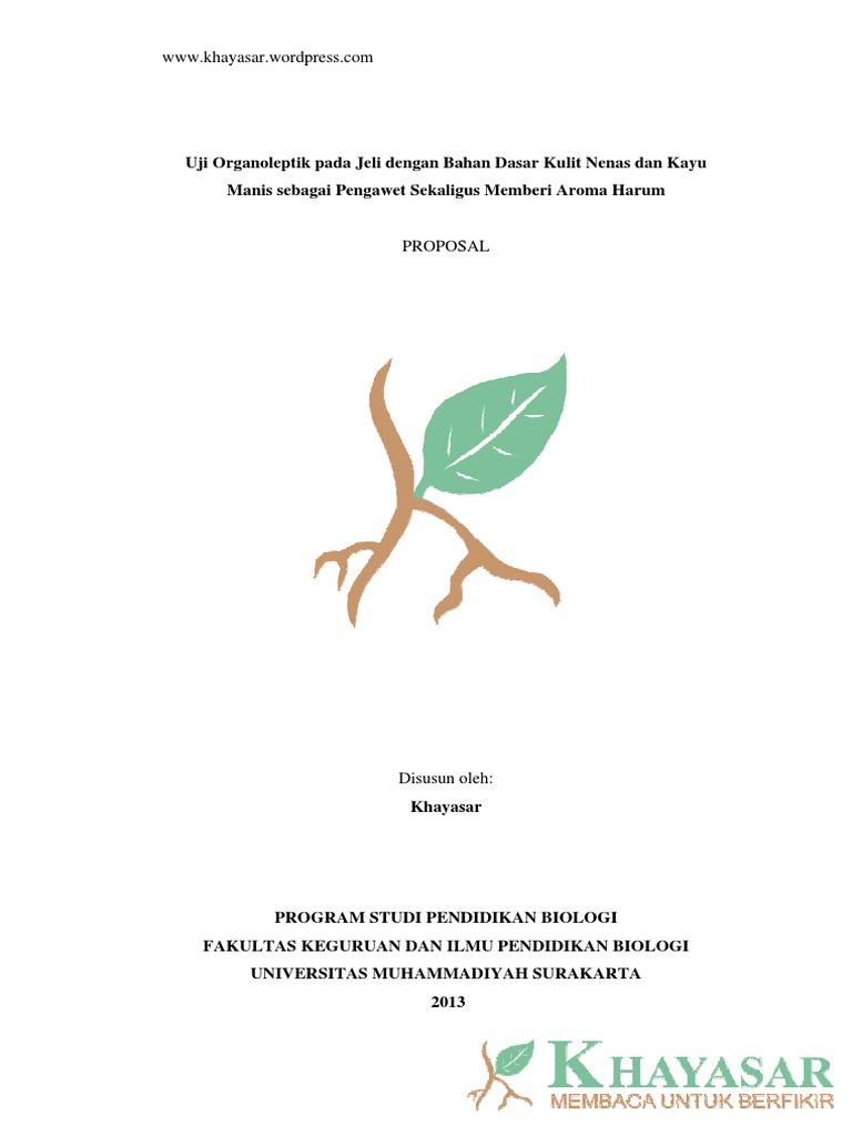 Proposal Penelitian Biologi Murni Pdf