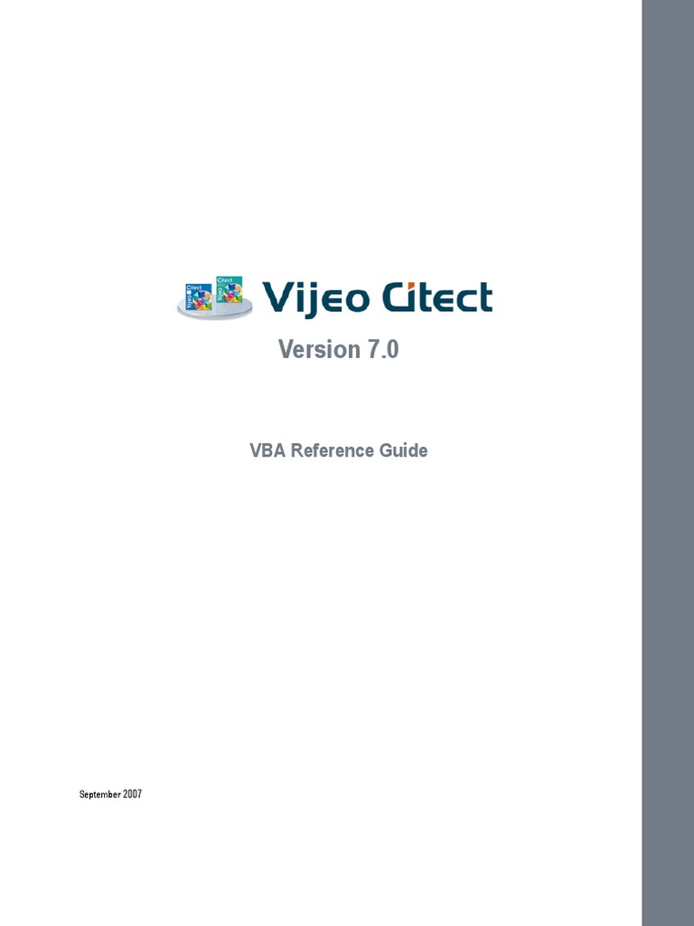 Citectvba Reference Guide Pdf Subroutine Parameter Computer Programming 