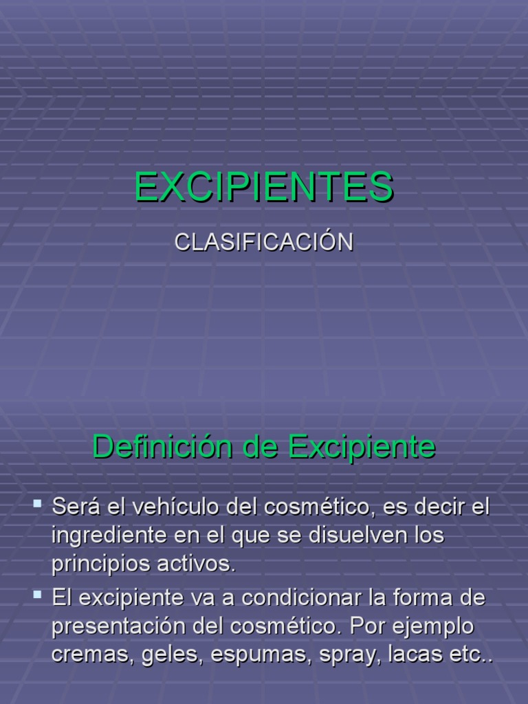 Excipientes | Emulsión | Tensioactivo