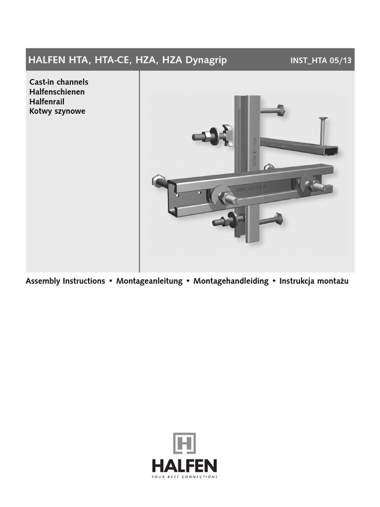 Halfen HTA.pdf | Concrete | Screw