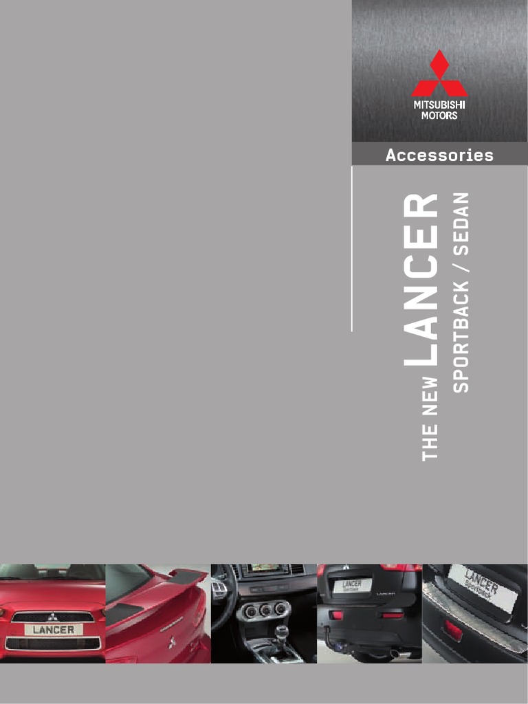 Mitsubishi Lancer Sport Manual | PDF | Wheeled Vehicles | Land Vehicles