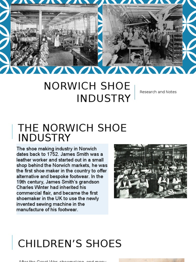 Norwich Shoe Industry Overview | PDF | Business | Home & Garden