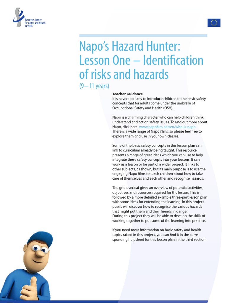 Napo's Hazard Hunter: Safety Lessons for Kids | PDF | Occupational ...