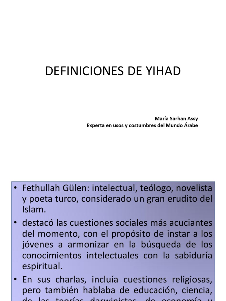 Distintas Definiciones de Yihad | PDF | Yihad | Religión y creencia