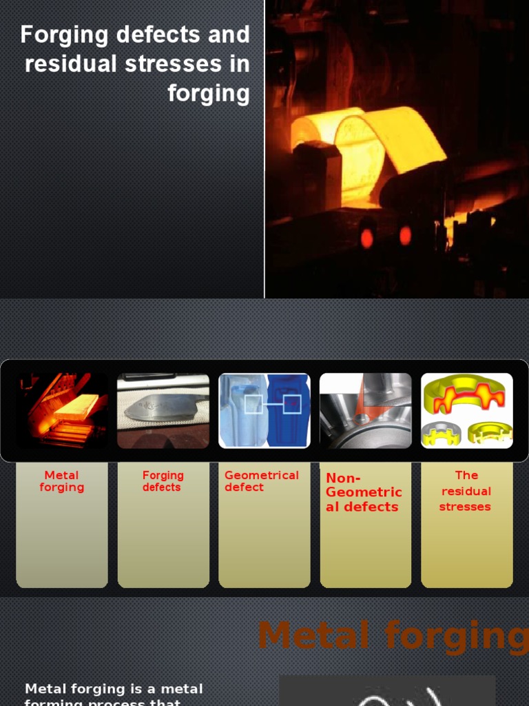 Forging Defects and Residual Stresses in Forging | Forging | Fracture