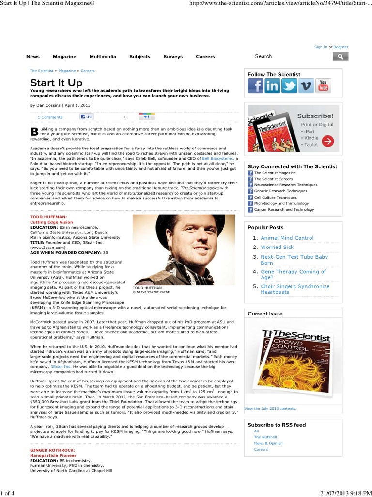Start It Up | PDF | Startup Company | Small Business & Entrepreneurs