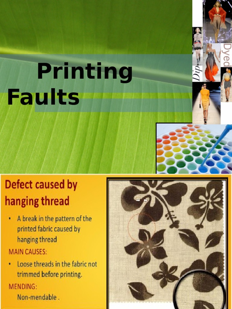 Printing Faults | PDF | Printmaking | Textiles