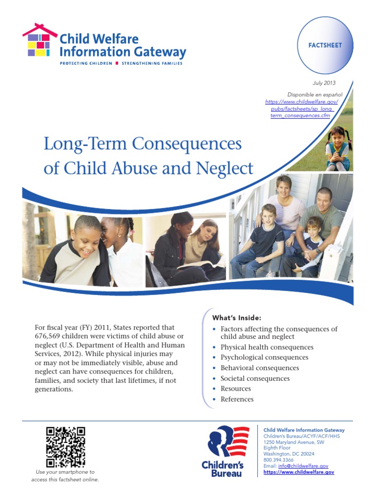 Long Term Consequences of Child Abuse and Neglect | Child Neglect ...