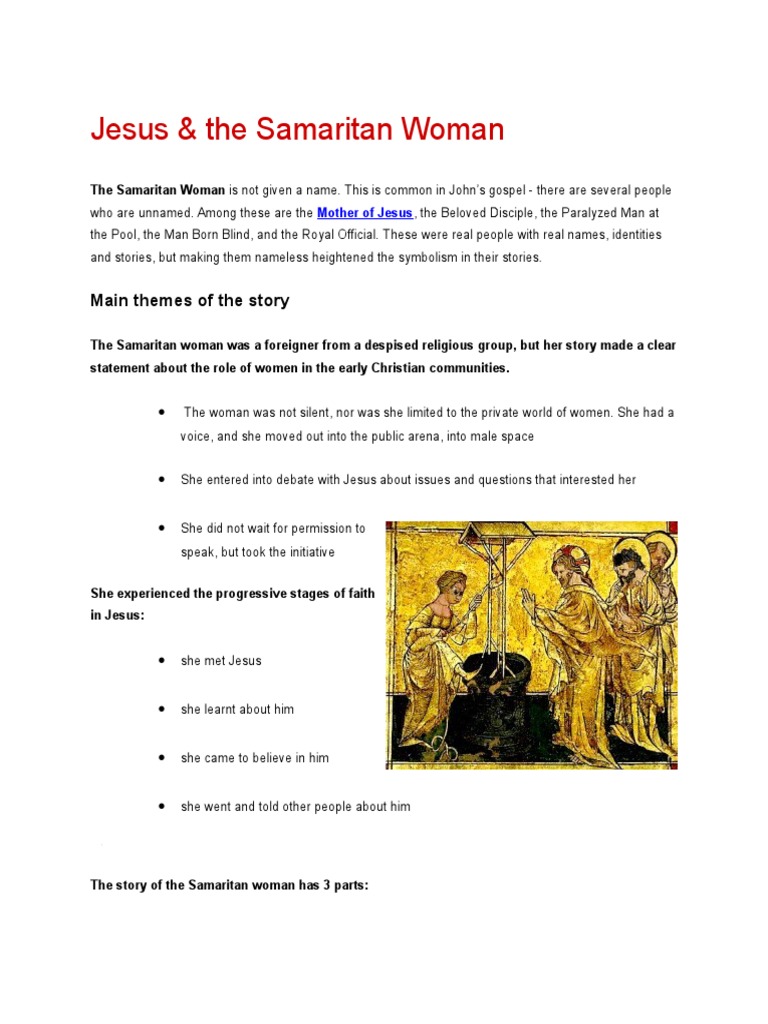 Jesus & The Samaritan Woman | PDF | Samaritans | Samaria