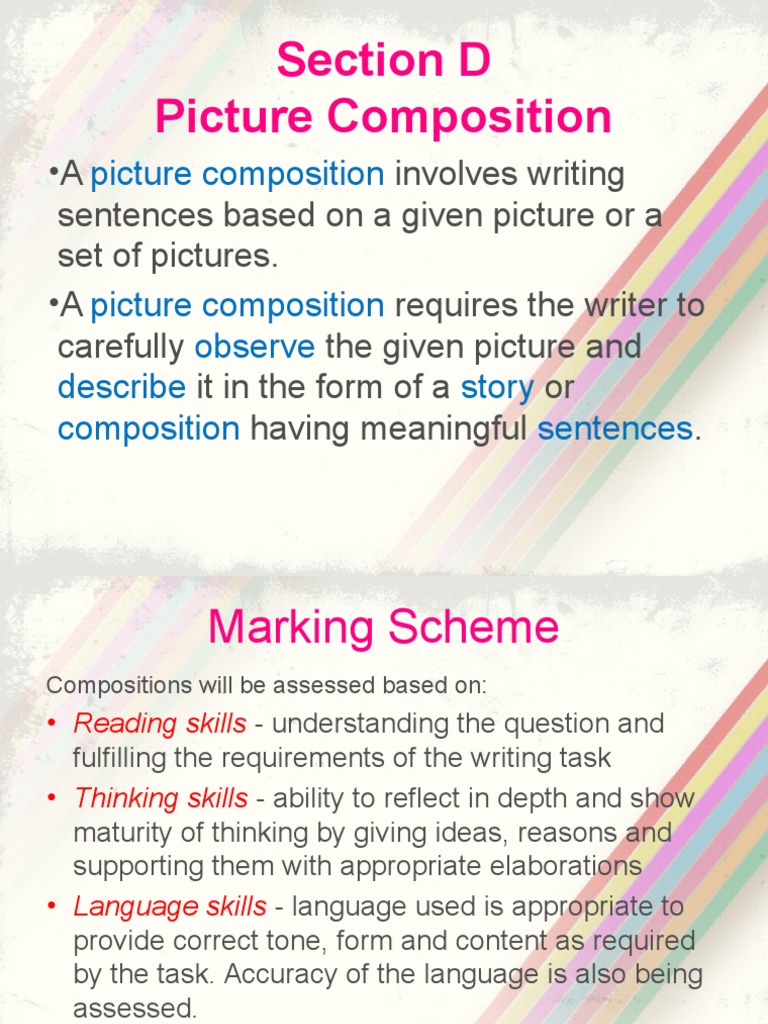 Picture Composition | PDF | Sentence (Linguistics) | Paragraph