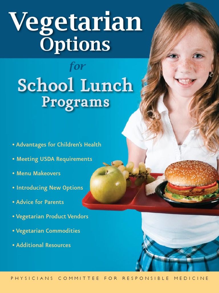 Vegetarian School Lunch Options Guide | PDF | Vegetarianism | Hamburgers