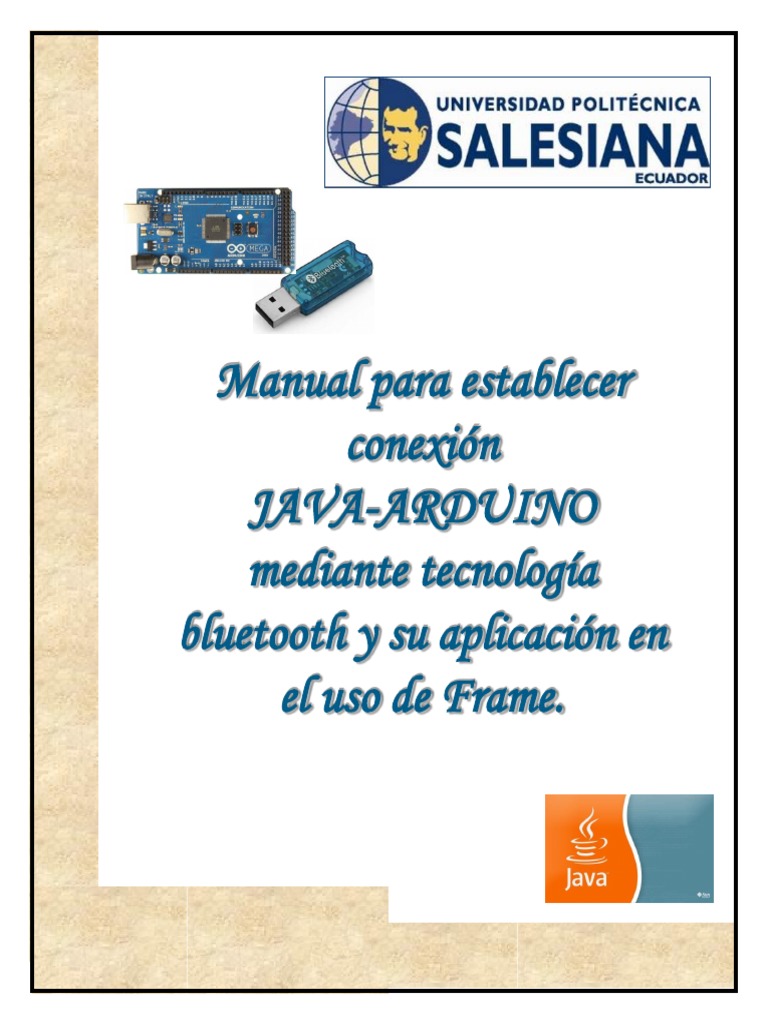 Manual Conexion Java Arduino Bluetooth Pdf Arduino Diodo Emisor De Luz
