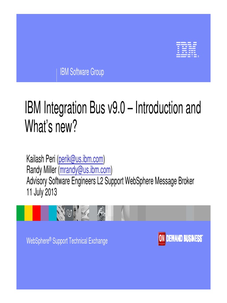 Slides Integration Bus V9.0 | PDF | Databases | Customer Relationship ...
