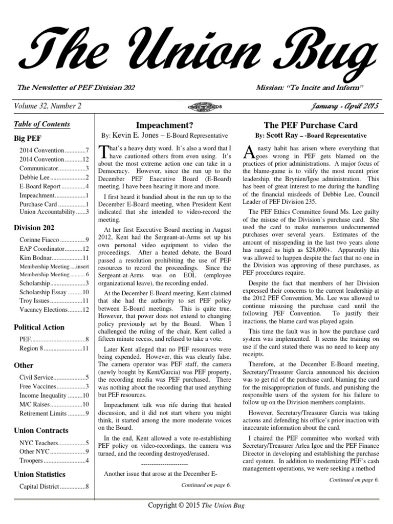 Union Bug | PDF | Retirement | Stepfamily