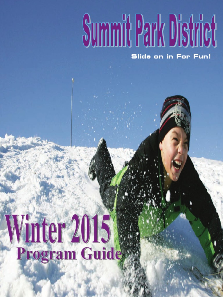 Summit Park District Winter 2015 | PDF | Identity Document | Recreation