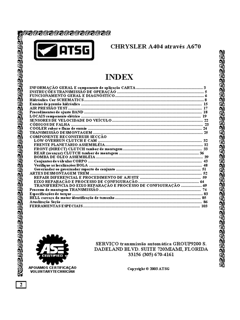 Chrysler A404 Thru A670.en - PT | PDF | Pressão | Acelerador de partículas