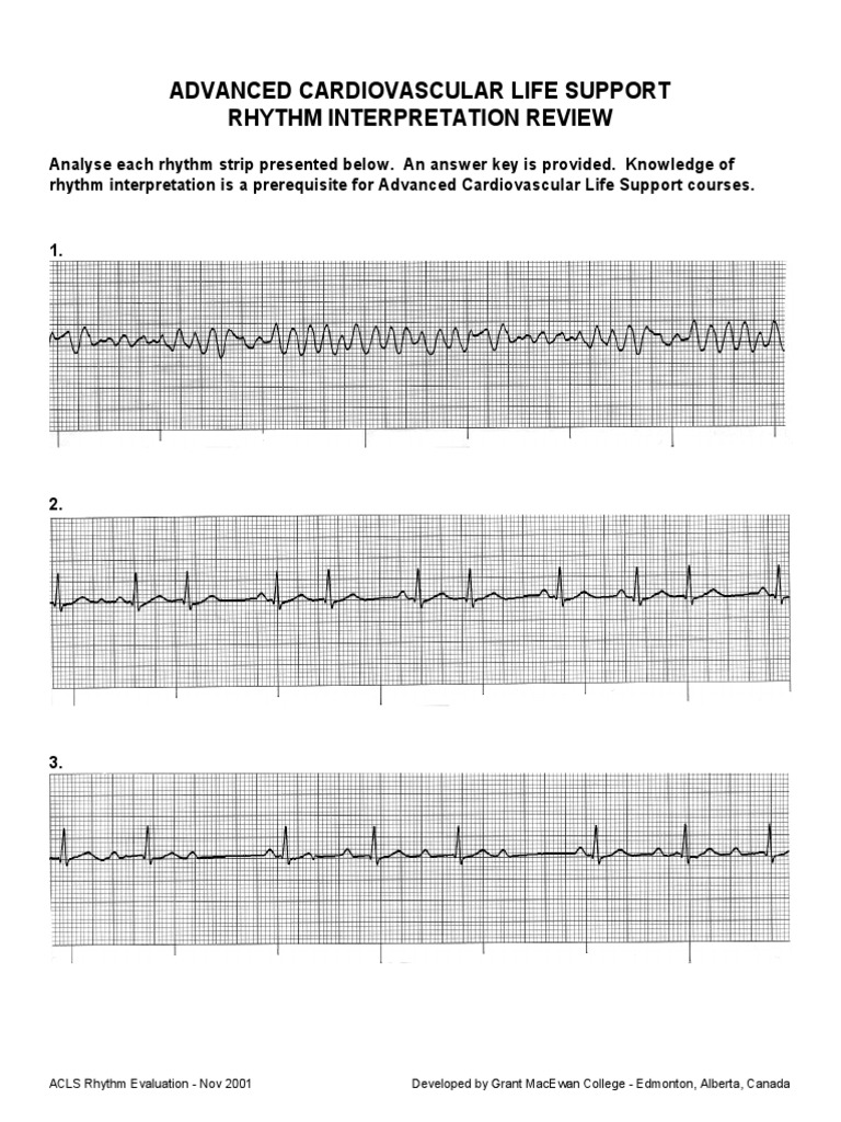 Acls Review Strips | PDF