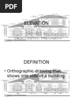 Understanding Elevations in Architecture | PDF | Technical Drawing | Door
